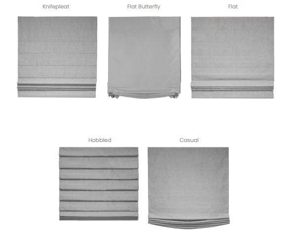 Flat Roman Shades - Pink Blinds and Shutters